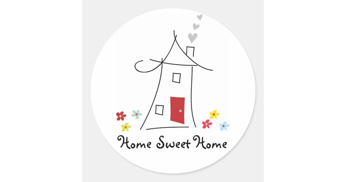 Home Sweet Home Sticker | Zazzle