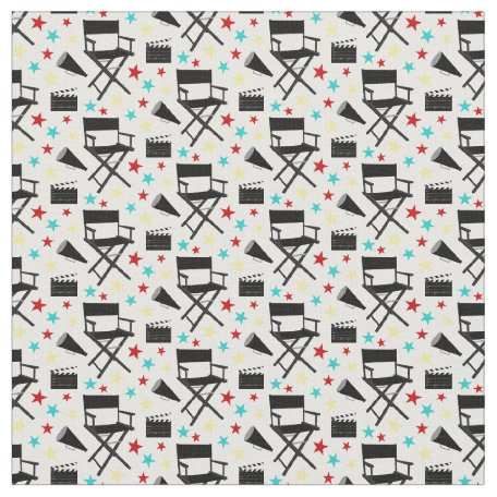 Home theater mixed movie pattern material fabric | Zazzle