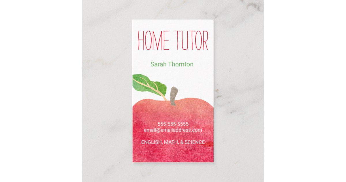 Home Tutor Appointment Reminder Tutoring | Zazzle