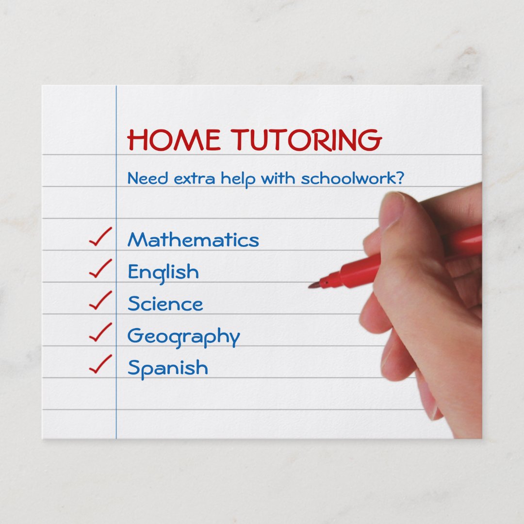 Home Tutoring Flyer | Zazzle