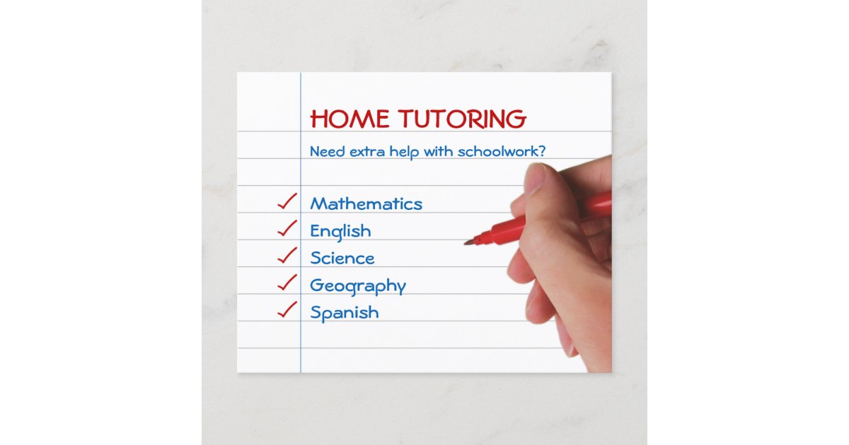 Home Tutoring Flyer | Zazzle