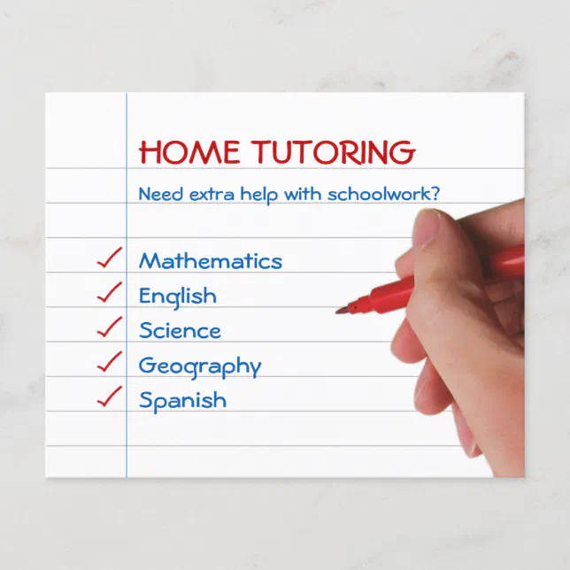 Home Tutoring Flyer | Zazzle