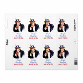 Homebrewing Beer Labels Uncle Sam Made in the USA | Zazzle