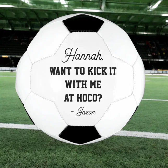 Homecoming Proposal or Prom Proposal Ideas Soccer Ball | Zazzle