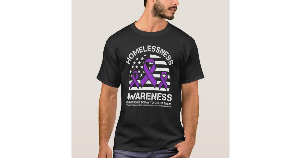 Homelessness Awareness Month USA Flag T-Shirt | Zazzle