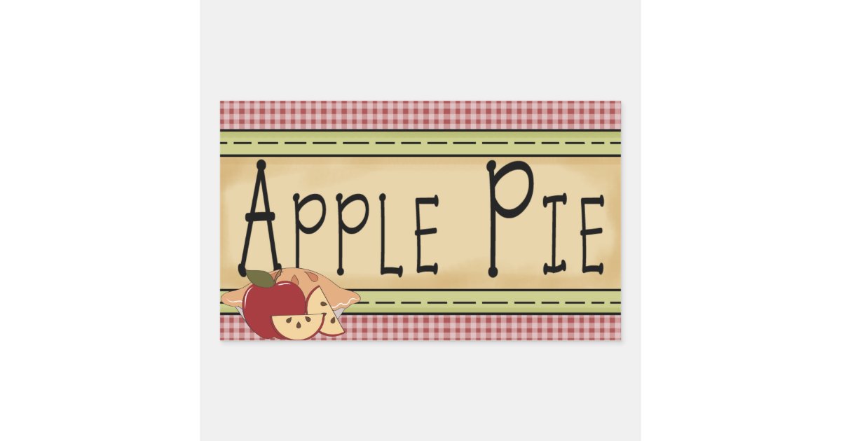 Homemade apple pie fun sticker | Zazzle