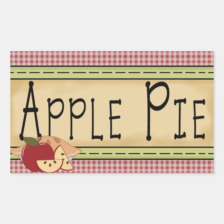 Homemade apple pie fun sticker | Zazzle