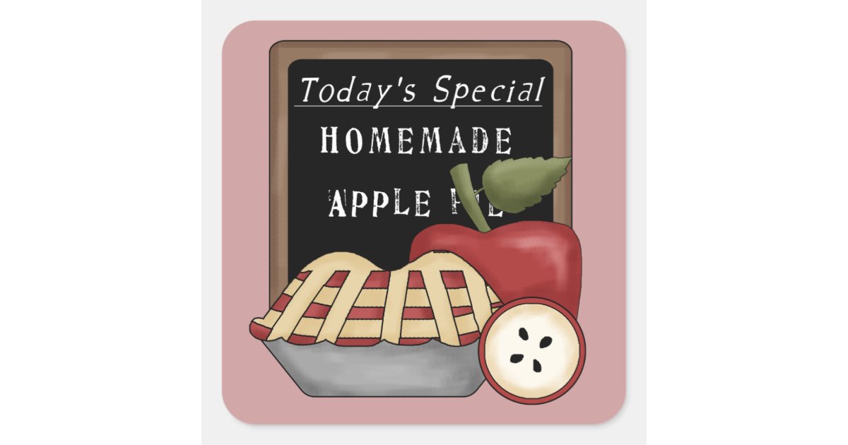 Homemade Apple Pie Sticker | Zazzle