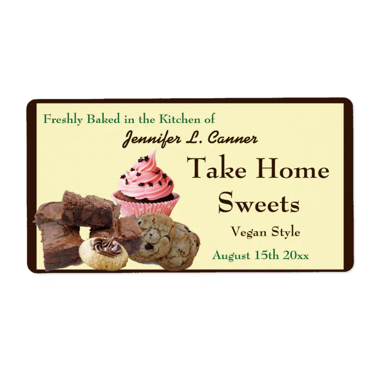 Homemade Baked Goods Assortment Packaging Label | Zazzle
