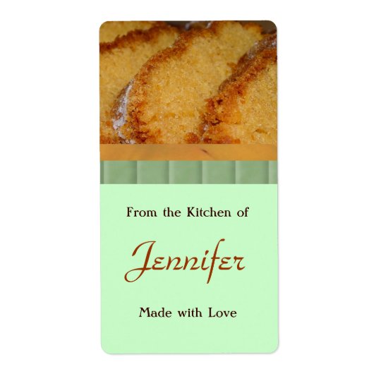 Homemade Baked Goods label template | Zazzle.com