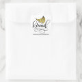 Homemade Banana Bread, hand lettered Square Sticker | Zazzle