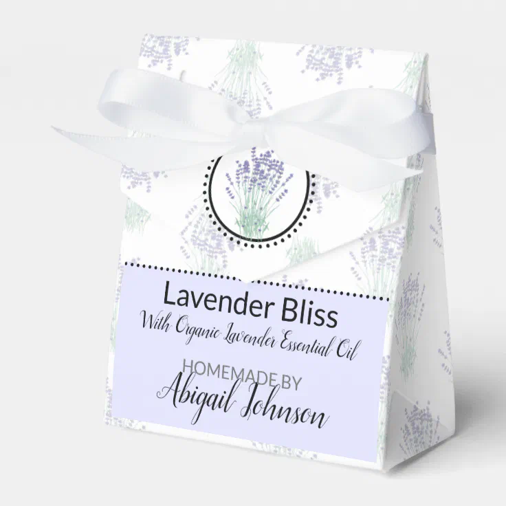 Homemade Bath & Body Packaging Lavender Tent Box | Zazzle