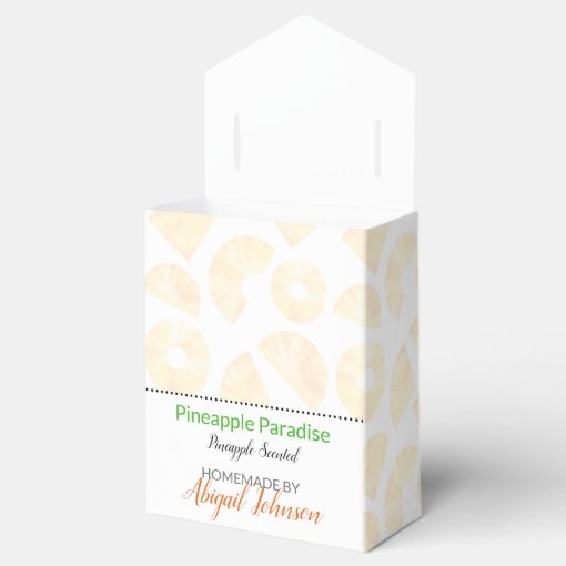 Homemade Bath & Body Packaging | Pineapple Box | Zazzle
