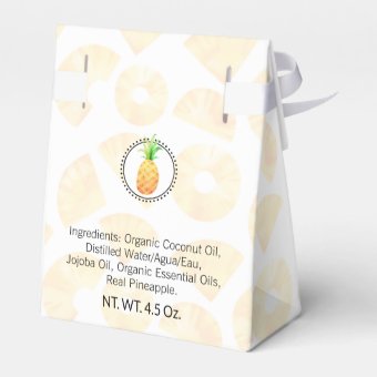Homemade Bath & Body Packaging | Pineapple Box | Zazzle
