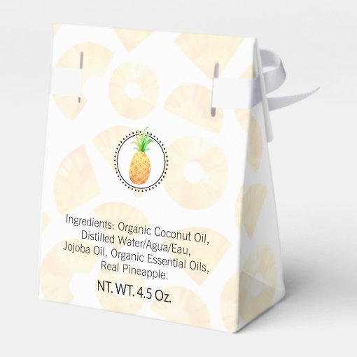 Homemade Bath & Body Packaging | Pineapple Box | Zazzle