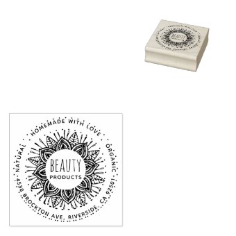 Homemade Beauty Products Business Stamp | Zazzle