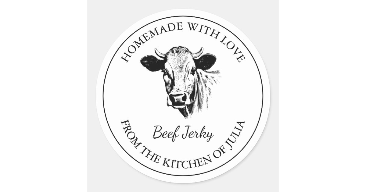 Homemade Beef Jerky Label | Zazzle