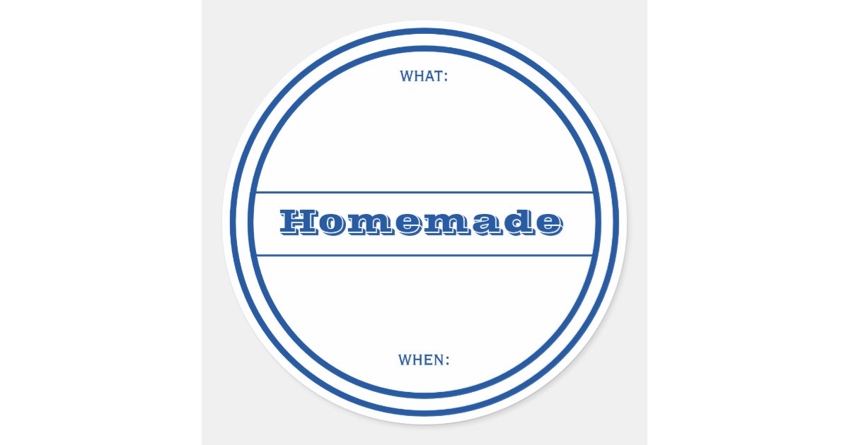 Homemade Canning Jar Write on Date Sticker Labels | Zazzle