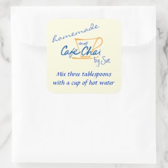 Homemade Chai Tea Gift Labels by YOU | Zazzle