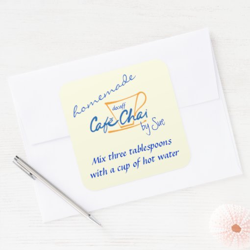 Homemade Chai Tea Gift Labels by YOU | Zazzle