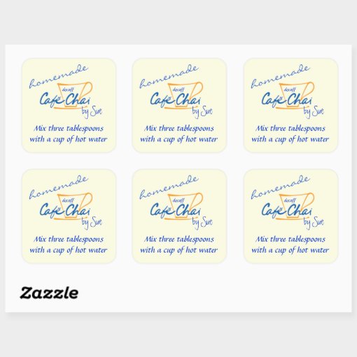 Homemade Chai Tea Gift Labels by YOU | Zazzle