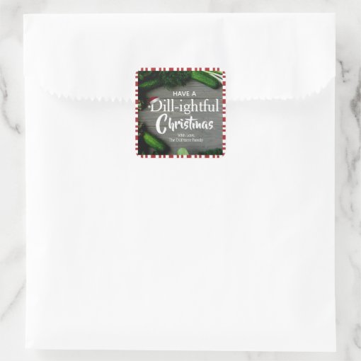 Homemade Christmas Pickles Label | Zazzle