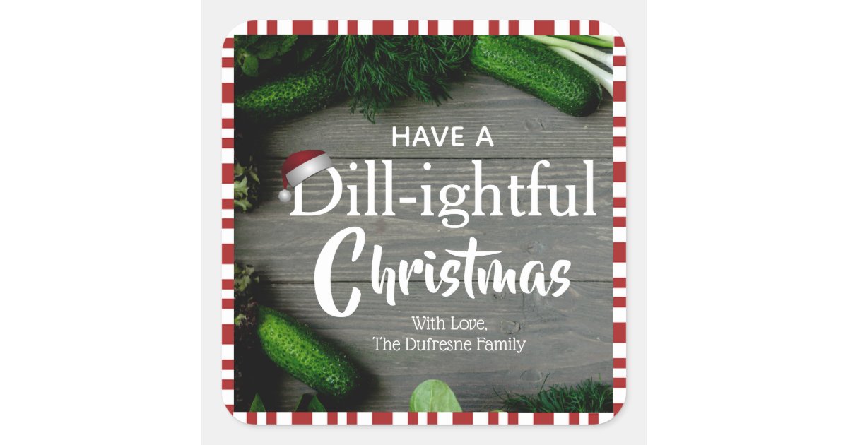 Homemade Christmas Pickles Label | Zazzle