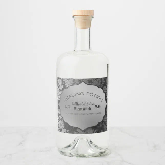 Homemade COLLOIDAL SILVER DIY Bottle Labels Custom | Zazzle