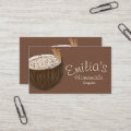 Homemade Coquito Hand Drawn Logo Business Card | Zazzle