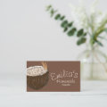 Homemade Coquito Hand Drawn Logo Business Card | Zazzle