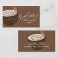 Homemade Coquito Hand Drawn Logo Business Card | Zazzle