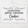 Homemade Crackers Aesthetic White Food Label | Zazzle