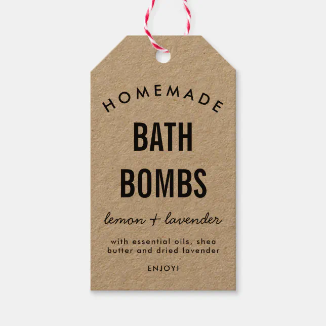 Homemade DIY bath bomb packaging label | Zazzle