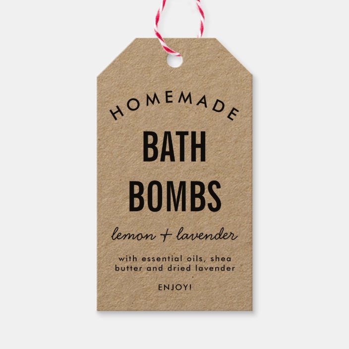 Homemade DIY bath bomb packaging label | Zazzle.com