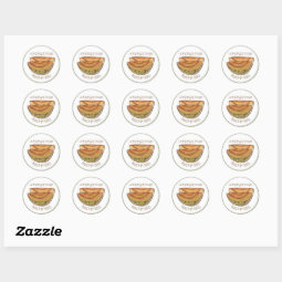 Homemade Dosas Indian Masala Dosa Baked By Classic Round Sticker | Zazzle