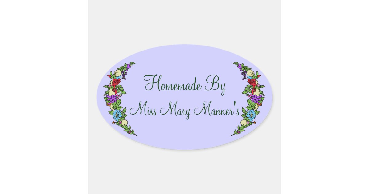 Homemade Food Label Fruit | Zazzle