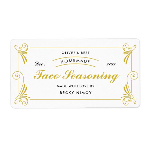 Homemade Food Labels - Baked Goods, Condiments | Zazzle