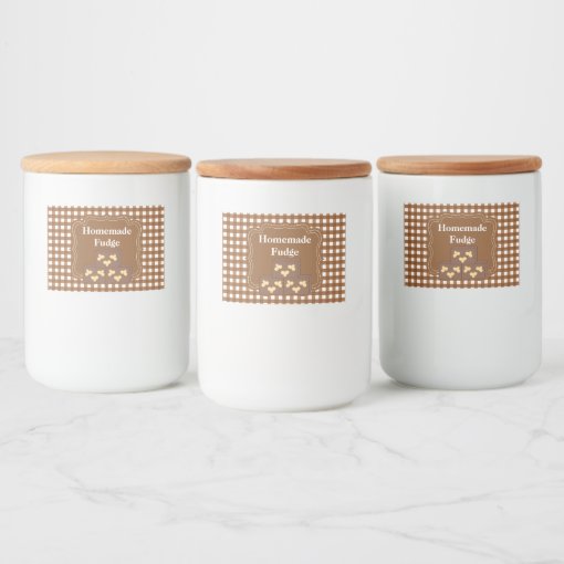 Homemade fudge food label for vendors etc | Zazzle