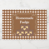 Homemade fudge food label for vendors etc | Zazzle