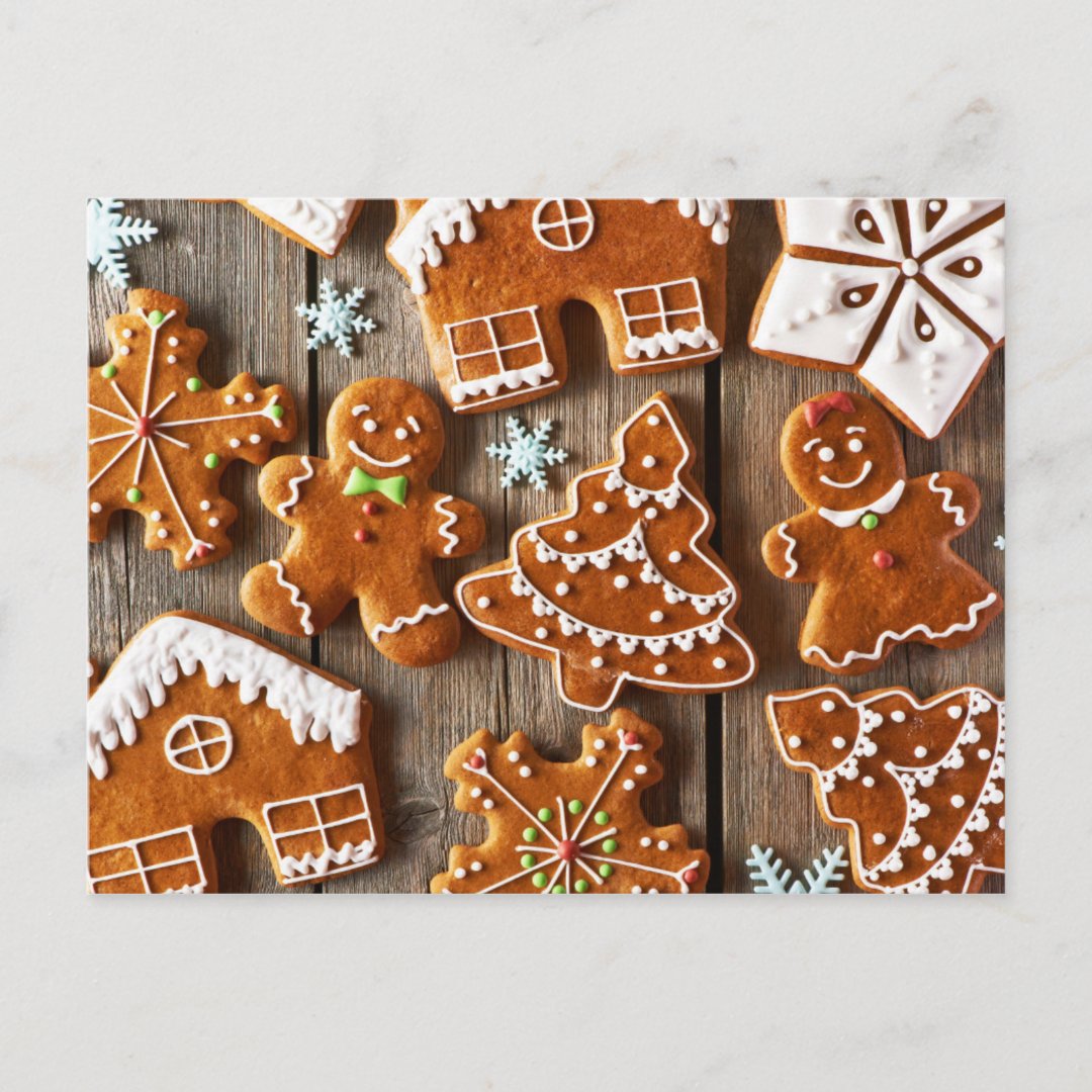 Homemade Gingerbread Cookies Postcard | Zazzle