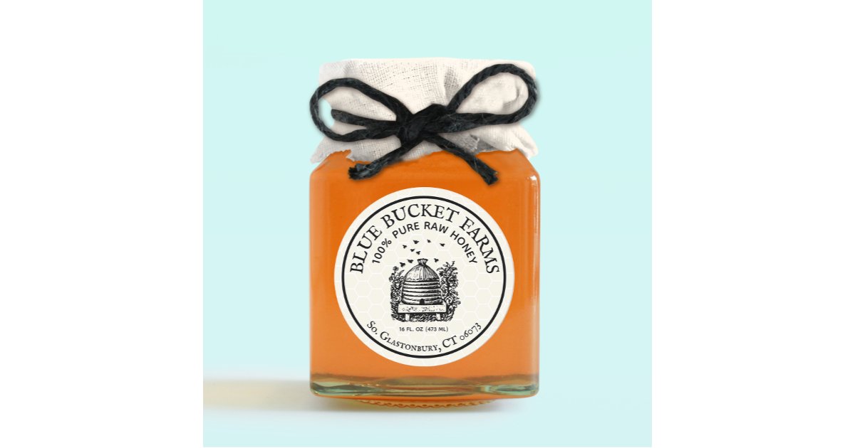 Homemade Honey Beehive Jar Label | Zazzle
