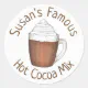 Homemade Hot Chocolate Cocoa Mix Personalized Classic Round Sticker ...