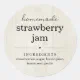 Homemade Jam / Food Canning Jar Label Sticker | Zazzle