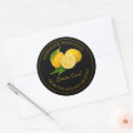 Homemade Lemon Curd Label | Black | Zazzle
