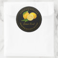 Homemade Lemon Curd Label | Black | Zazzle
