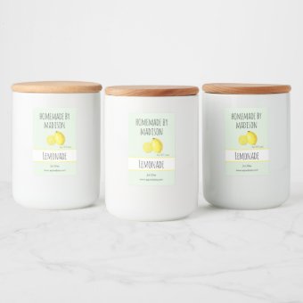 Homemade Lemonade Labels | Zazzle