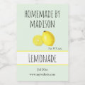 Homemade Lemonade Labels | Zazzle
