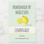 Homemade Lemonade Labels | Zazzle