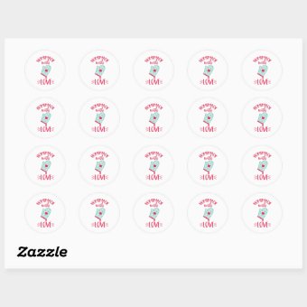 Homemade Love Classic Round Sticker | Zazzle