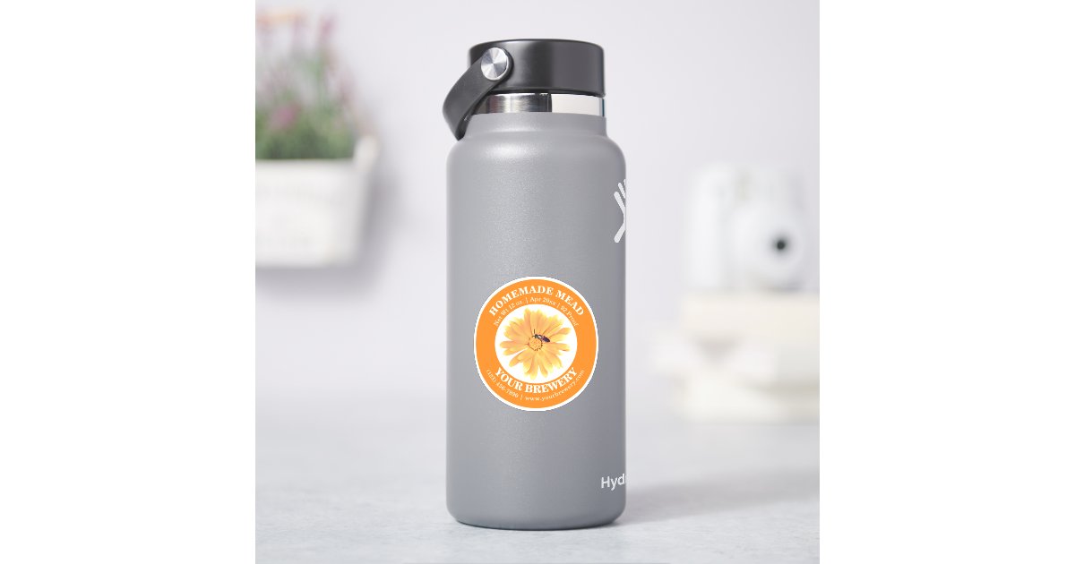Homemade Mead Bottle Label Sticker | Zazzle